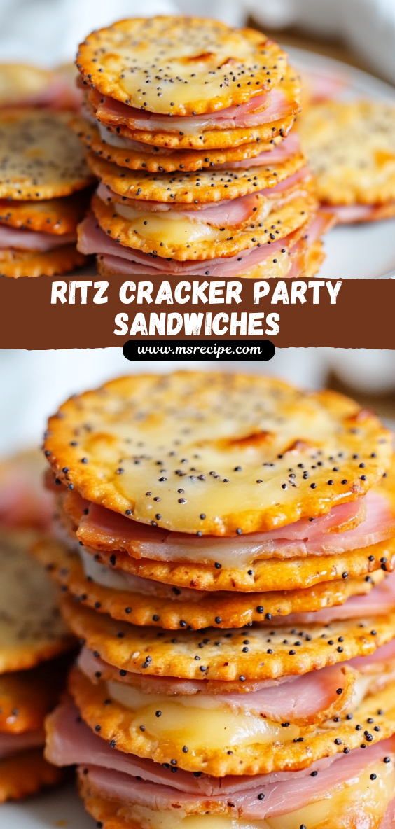 Ritz Cracker Party Sandwiches - Flayvia